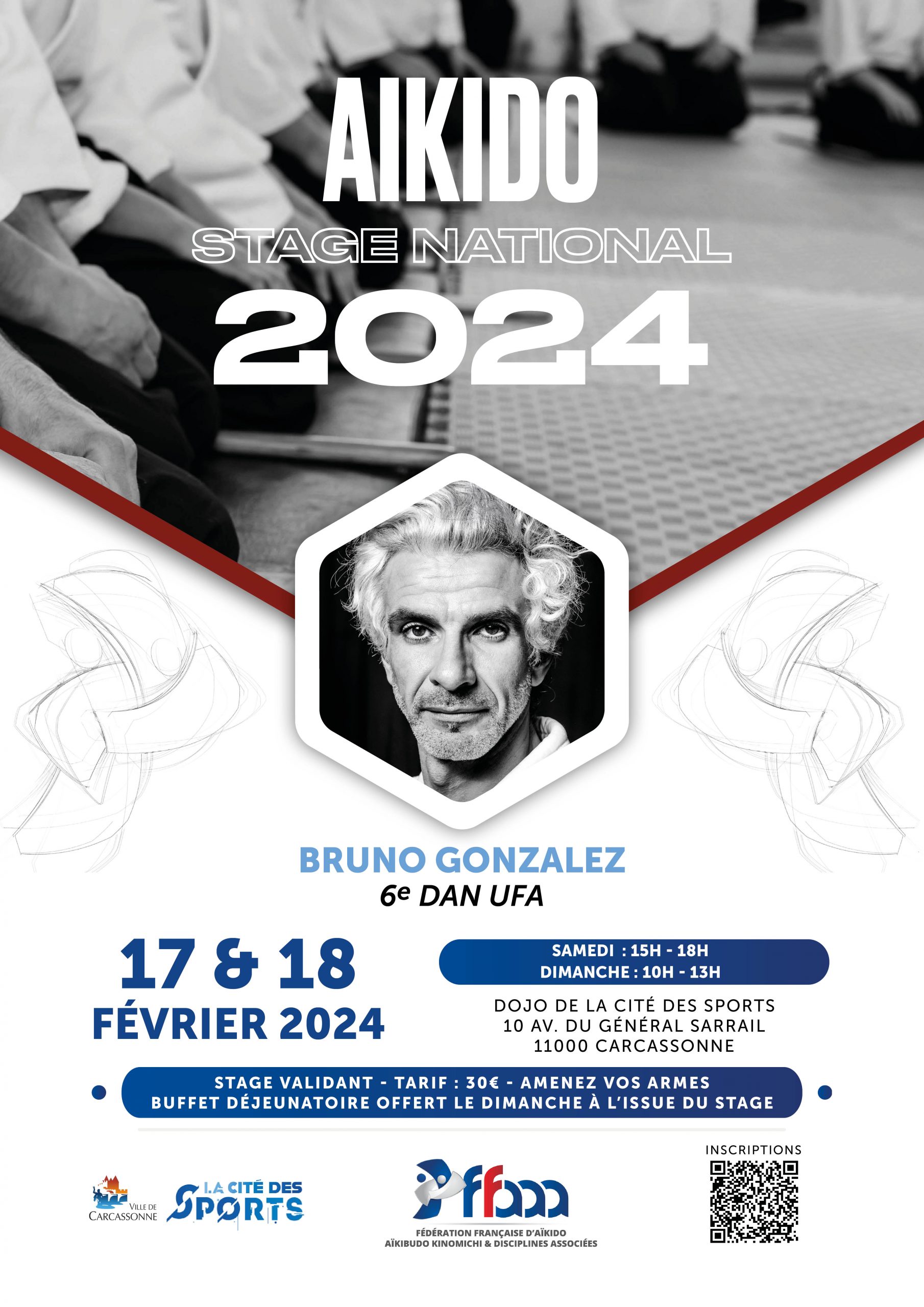 Stage national 2024 - Bruno Gonzalez - FFAAA - Aïkido Aïkibudo Kinomichi et disciplines associées